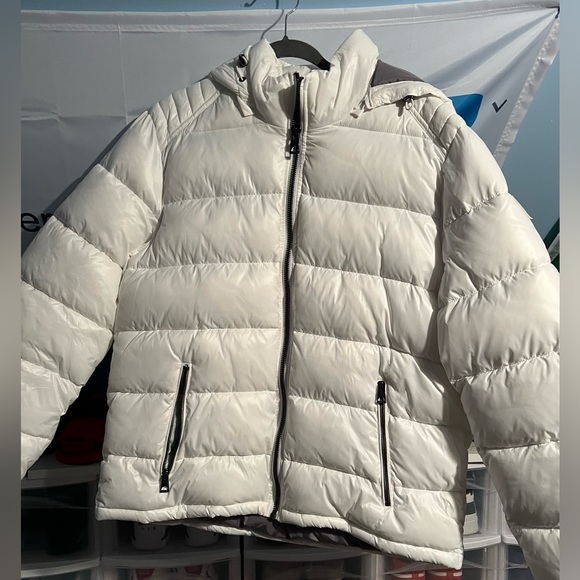 Guess | Jackets & Coats | Mens White Guess Puffer Jacket | Poshmark